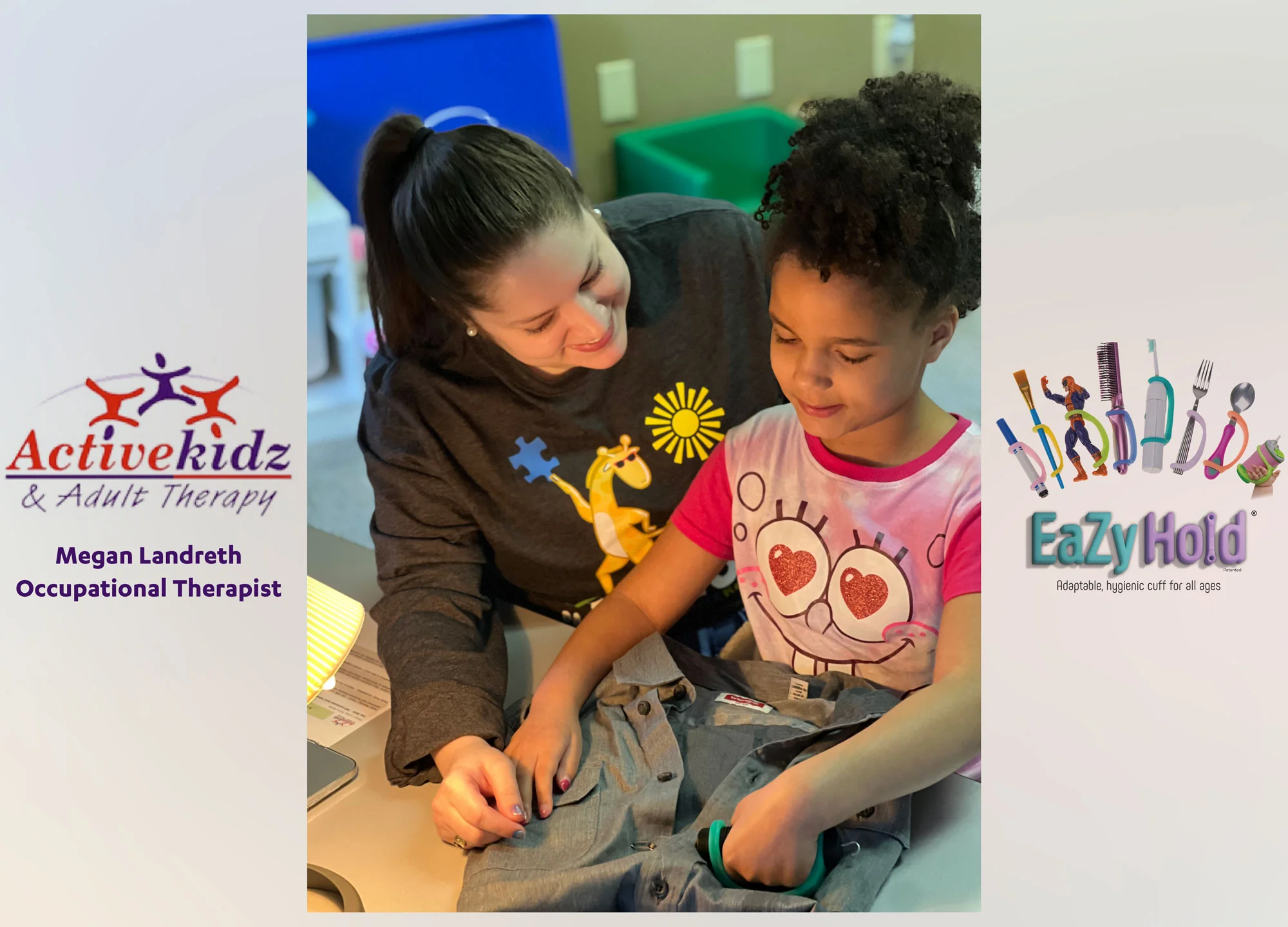 OT Megan Landreth of ActiveKidzs & Adult Therapy is training ...